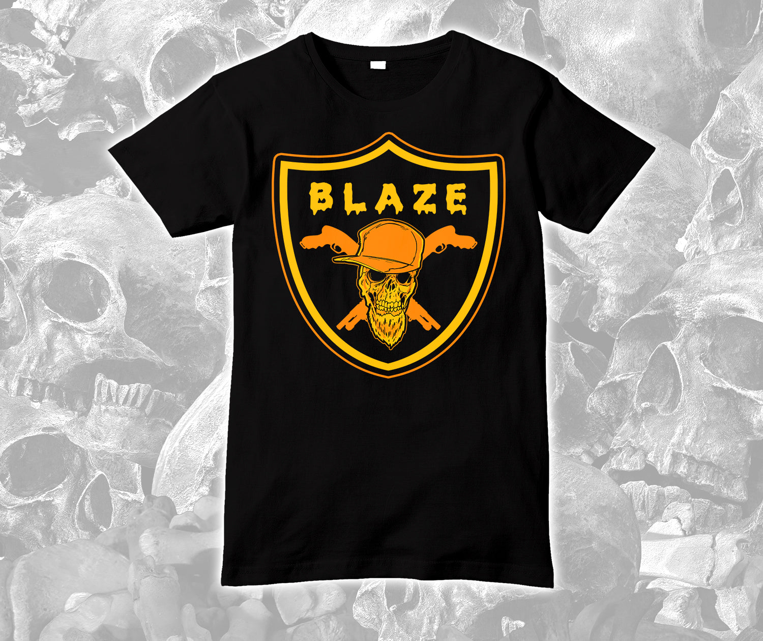 Blaze Yellow & Orange Raiders Logo Shirt – MNE Store