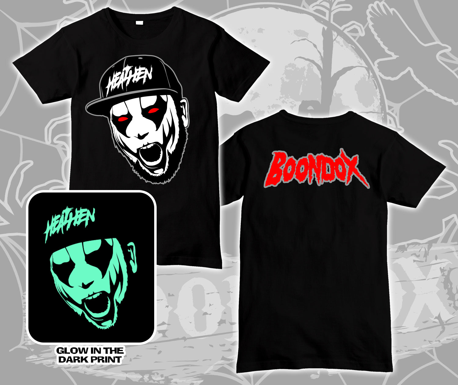 Boondox Glow In The Dark Face Shirt – MNE Store