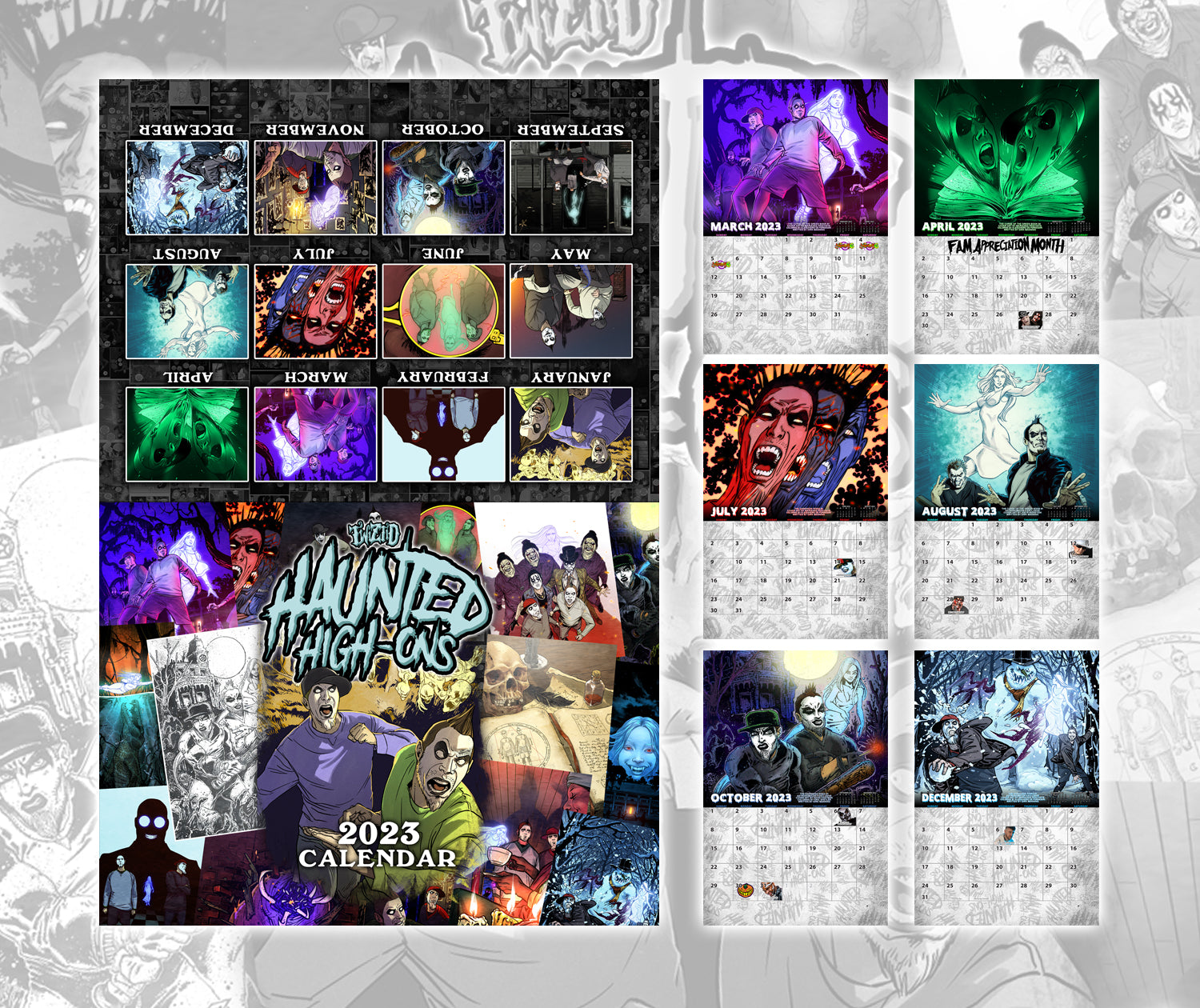 Twiztid Haunted High-Ons 2023 Calendar – MNE Store